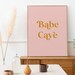 Babe Cave Print Pink Boho Quote Girl Bedroom Print Nursery - Etsy