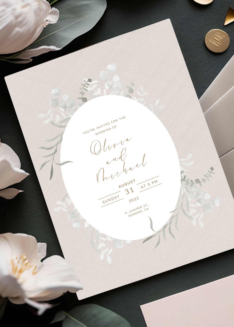 Eucalyptus Frame Clipart Sage Green Wreath Greenery Set - Etsy