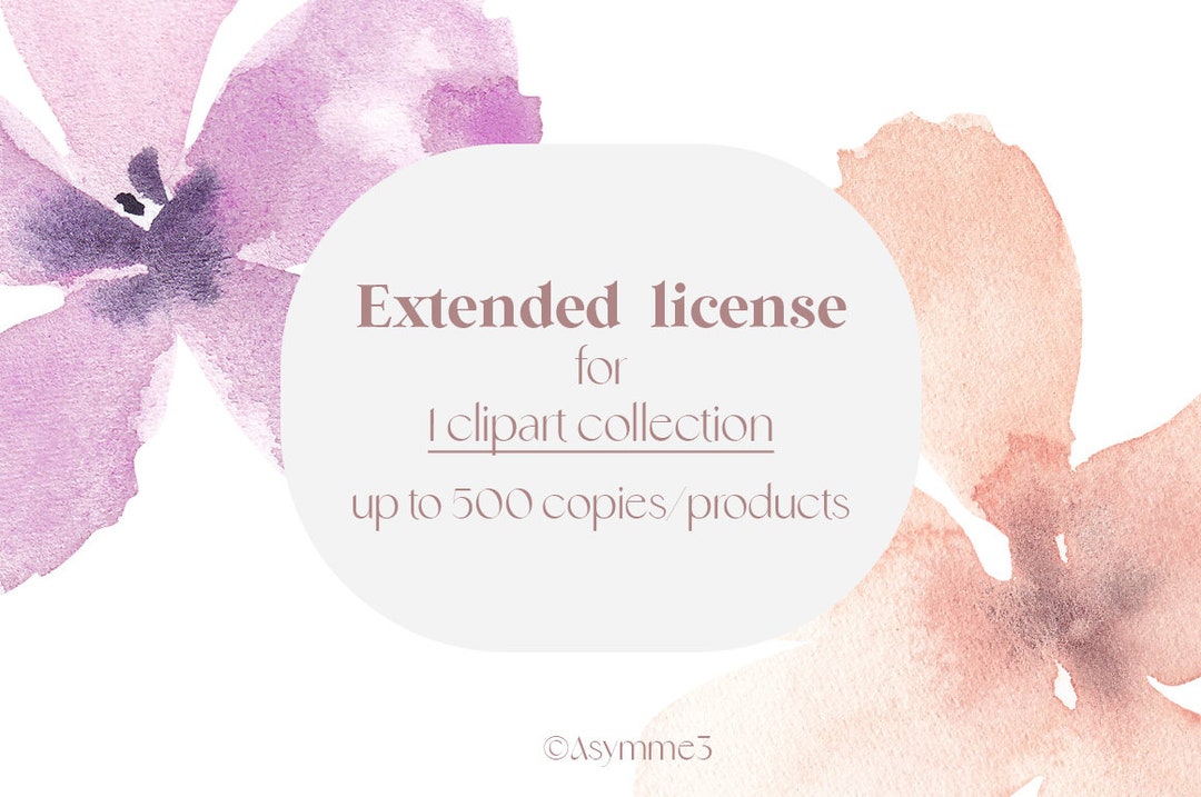 Commercial Use License for 1 Clipart Set up to 500 Copies for Business ...