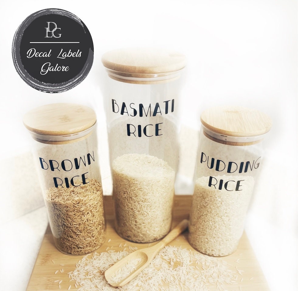 Customised Vinyl Labels, Large Food Storage Labels, Canister Labels ...