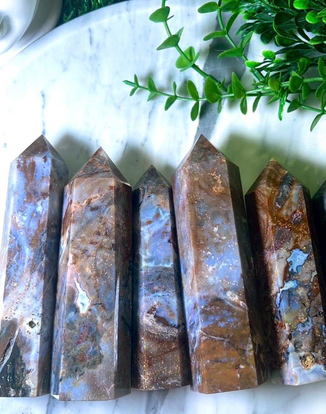 RARE Starry Sky Agate Towers | Galaxy Agate | Healing Crystals for ...