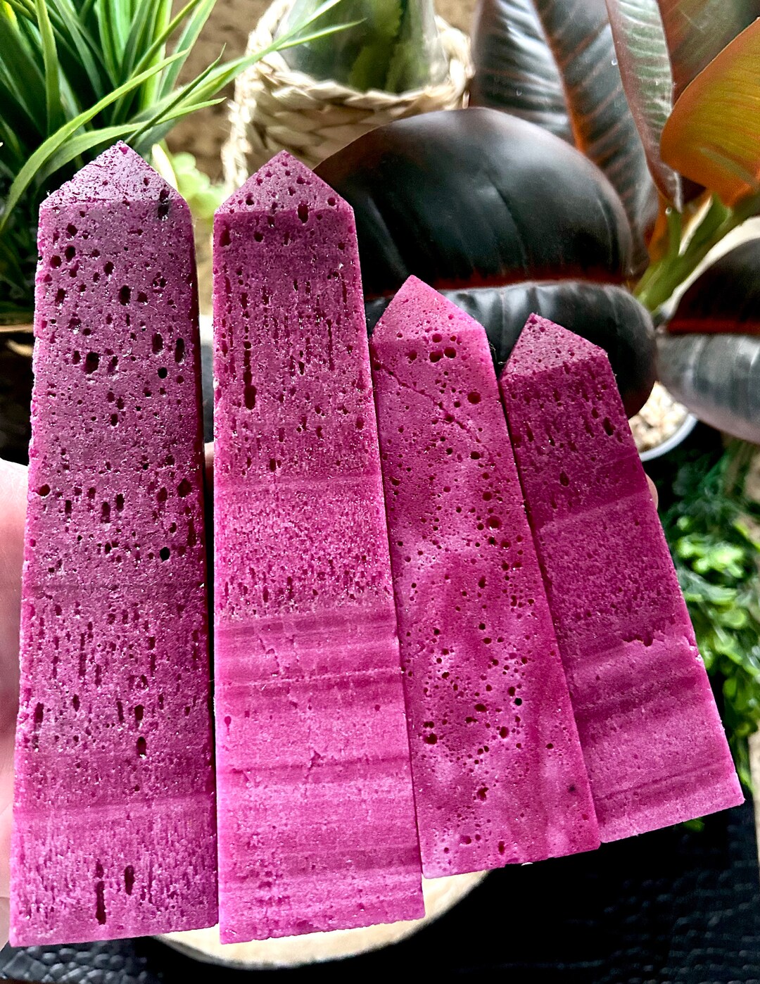 Large Honeycomb Ruby Towers | Healing Crystals for Meditation | Reiki ...