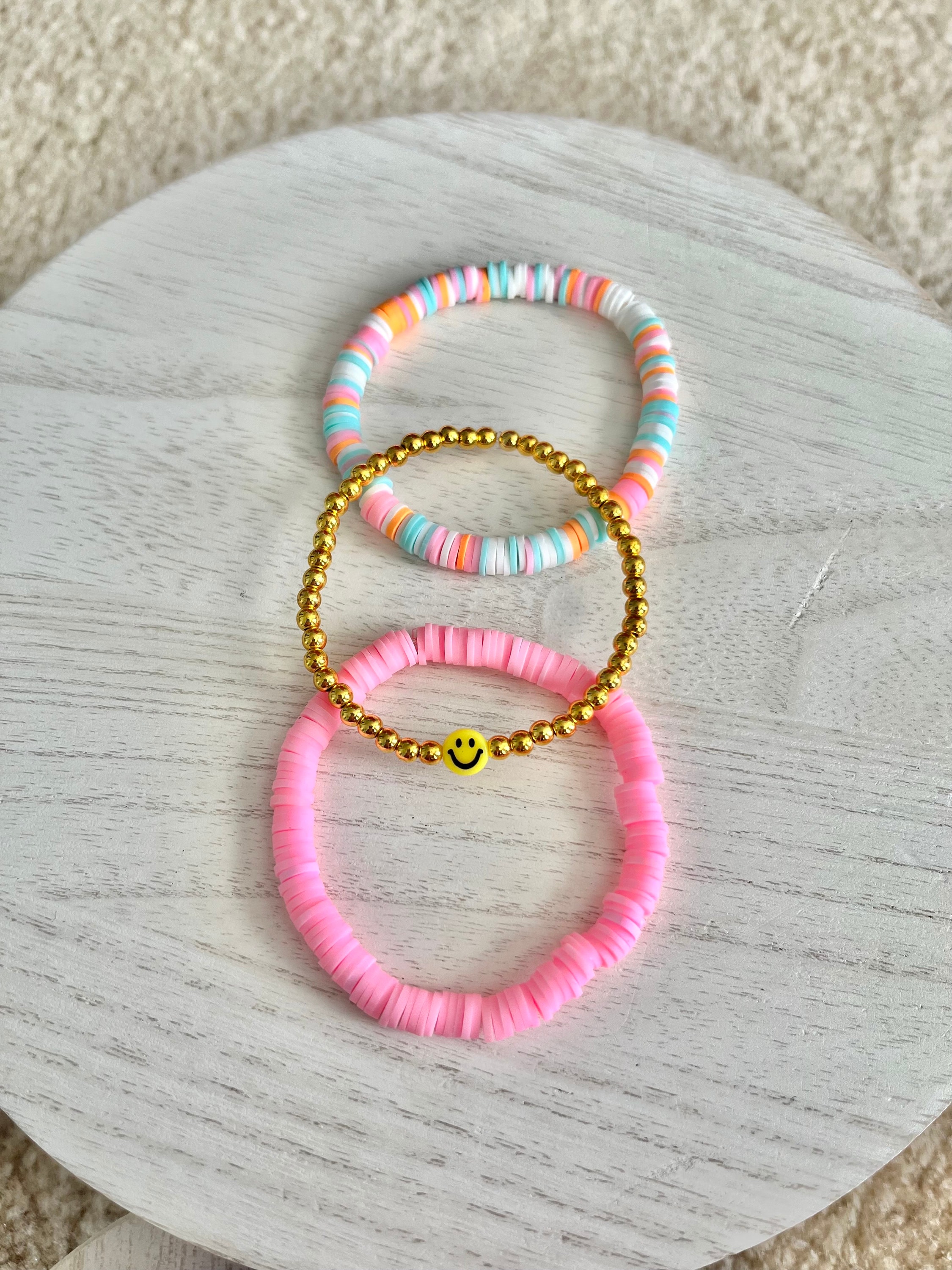 Sweet Dreams Set | Clay Beads | Heishi Beads | Preppy | Summer Jewelry ...