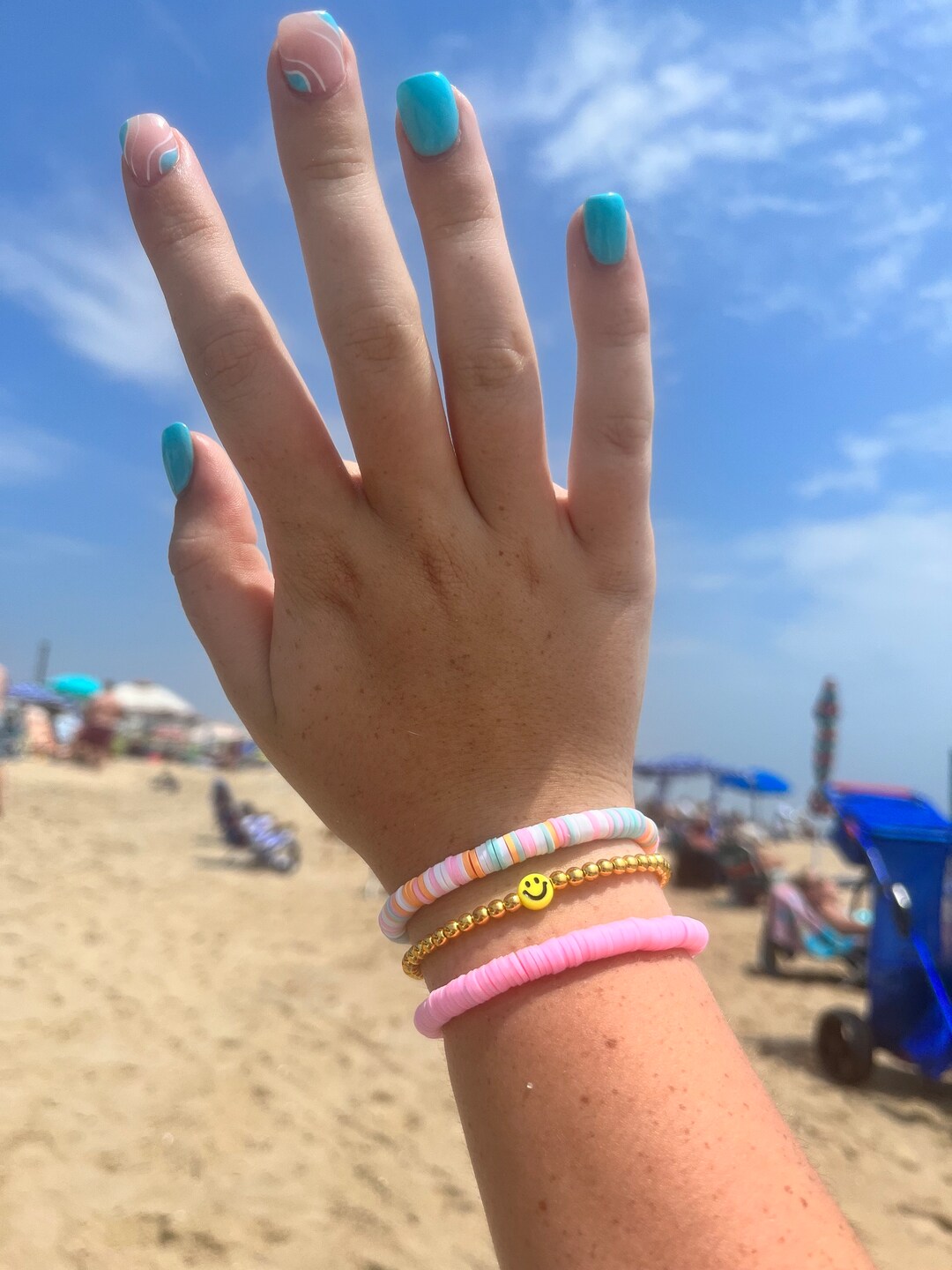 Sweet Dreams Set Clay Beads Heishi Beads Preppy Summer Jewelry Beachy ...