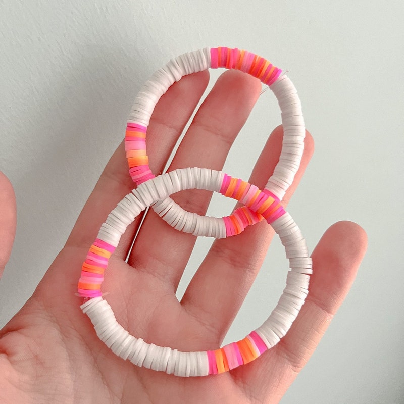 Preppy Aesthetic Clay Bead Bracelets - Etsy