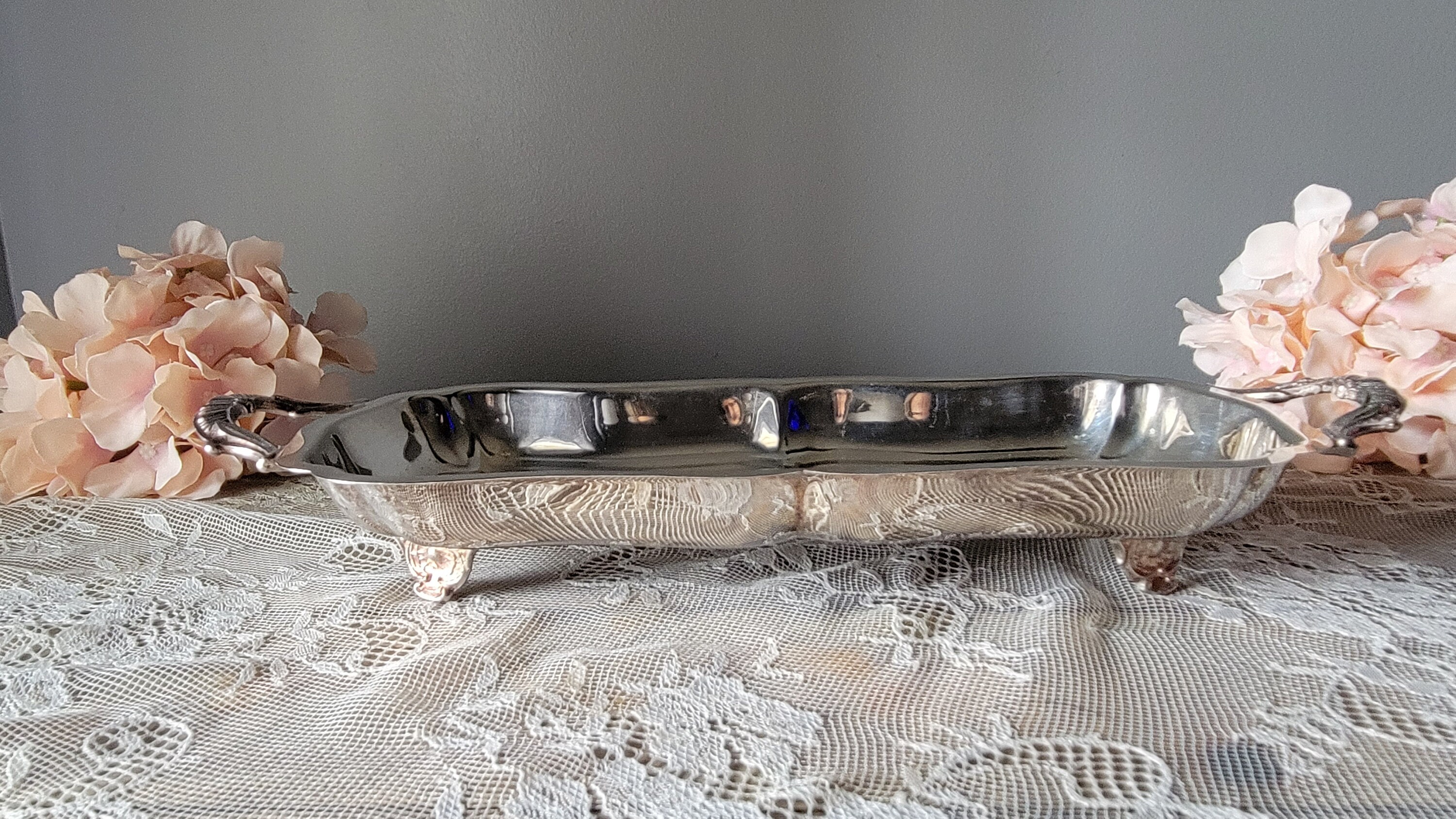 Silverplate Leonard Serving Tray Vintage Leonard Silverplate - Etsy