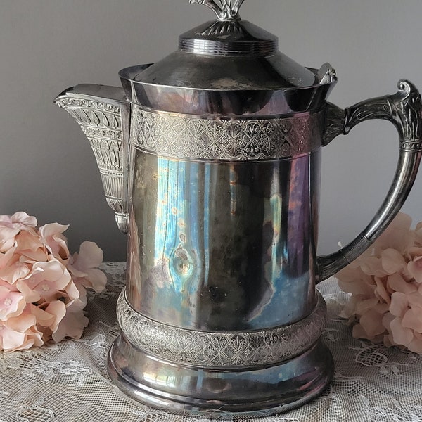 Silver Plate Pitcher - Etsy