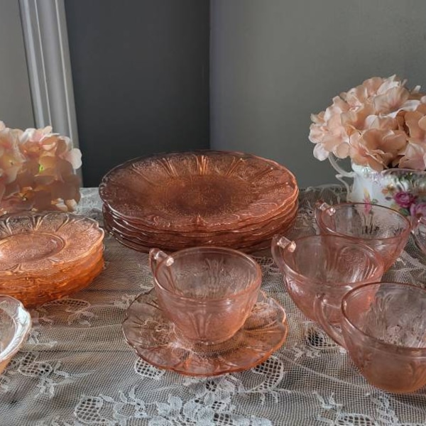 Vintage Pink Glass - Etsy