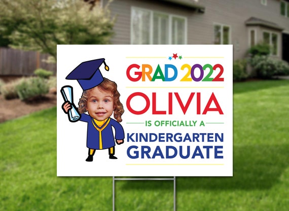 Digital Kindergarten Graduation Yard Sign / Kindergarten - Etsy