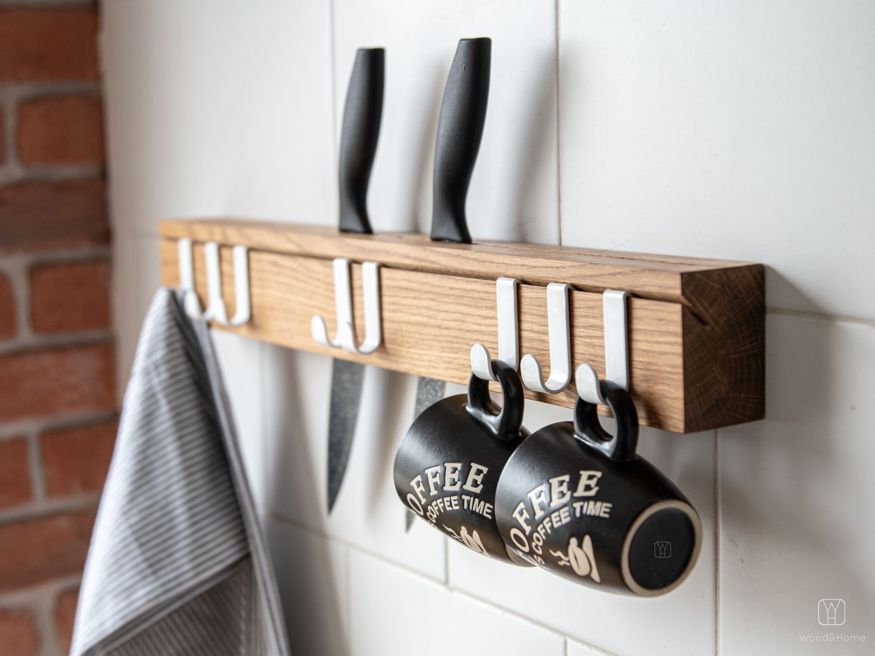 60 Cm Lengh Knife Holder With Black Hangers Wooden Knife - Etsy