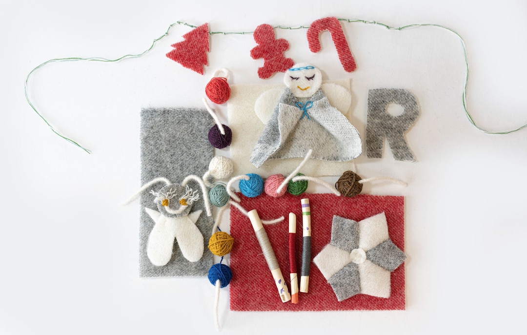 Self Expression Kids Craft Kit, Creative Sewing Therapy With Natural ...