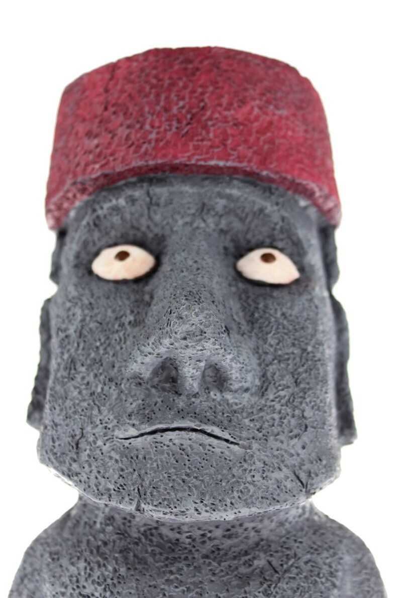 Moai Flowerpot Darkish Grey Material Polyresin - Etsy