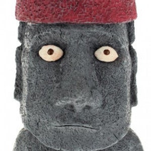 Moai Flowerpot Darkish Grey Material Polyresin - Etsy