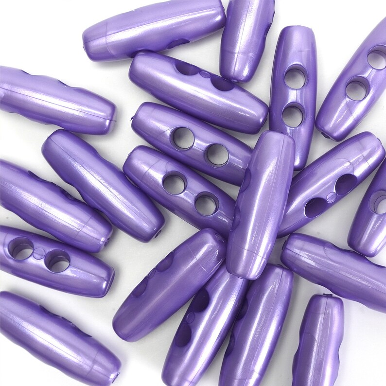 10 X 25mm Pearl Effect Baby Toggle Buttons Craft Buttons / Button ...