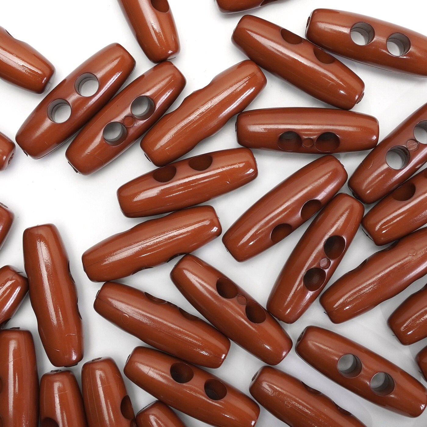 30mm Gloss Effect Toggle / Duffle / Coat Buttons 5 Pcs Italian Made ...