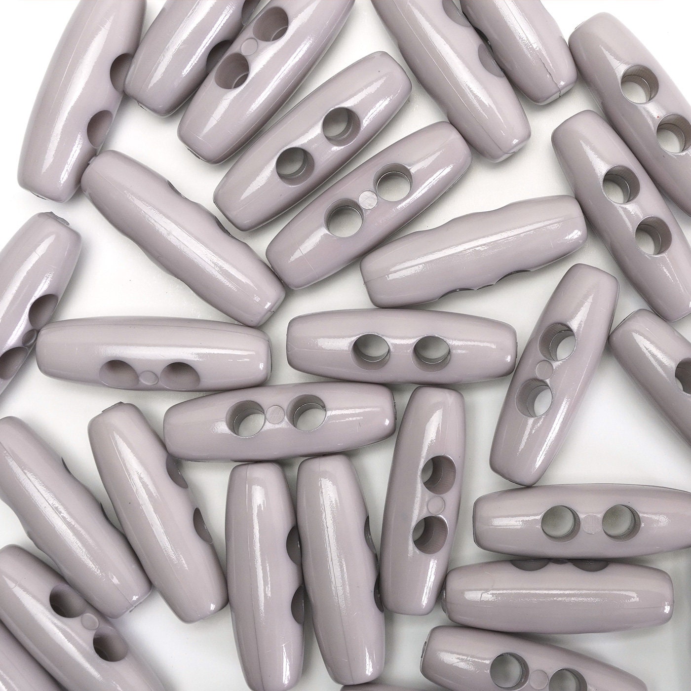 30mm Gloss Effect Toggle / Duffle / Coat Buttons 5 Pcs Italian Made ...