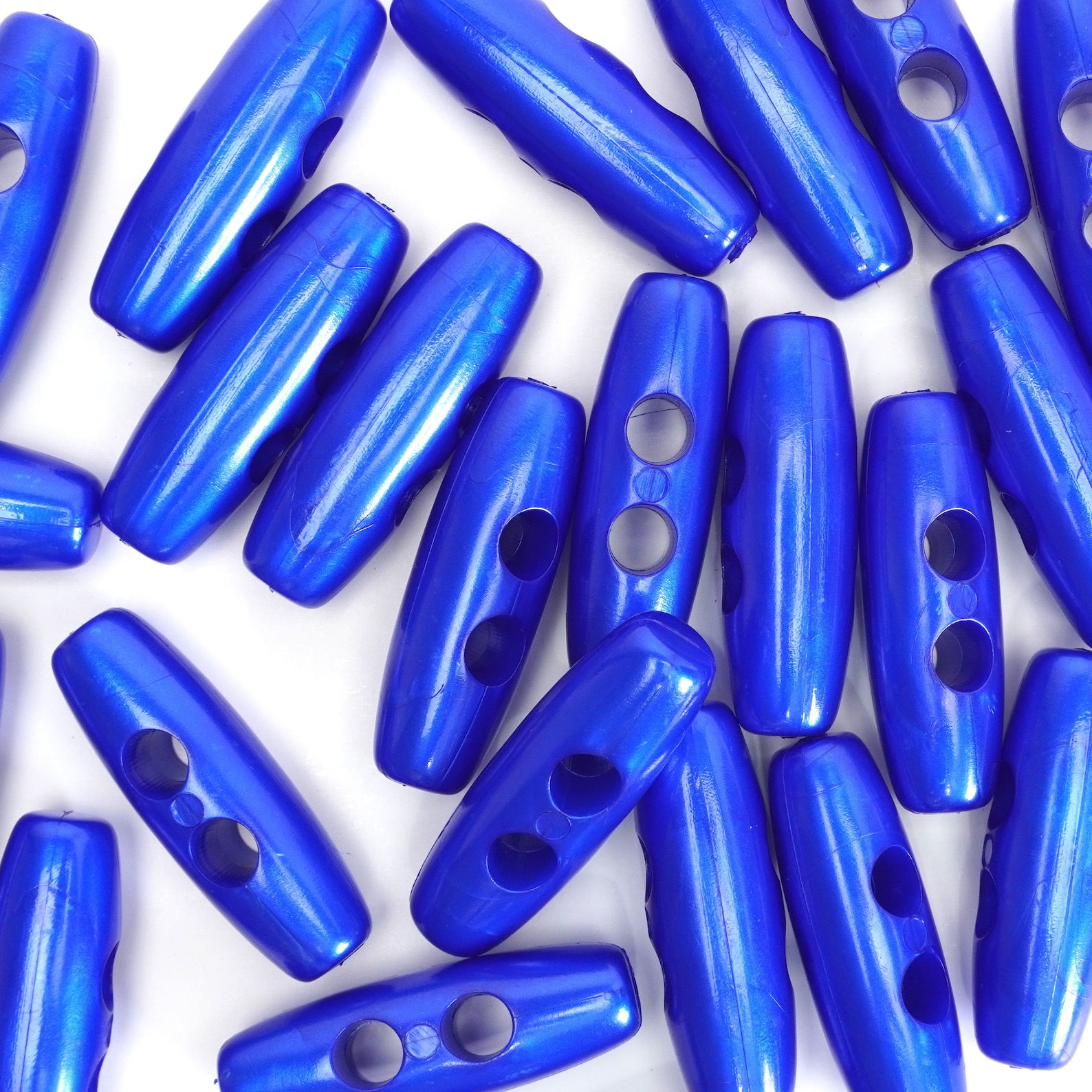 30mm Pearl Effect Toggle / Duffle / Coat Buttons (5 Pcs) - Italian Made ...