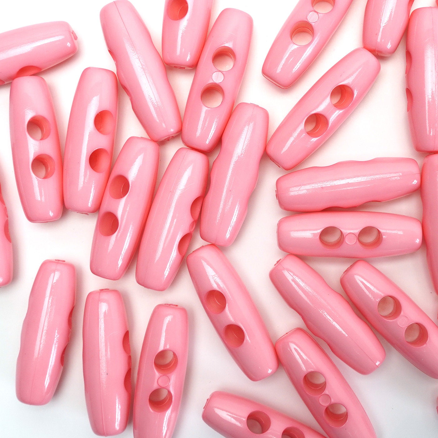 30mm Gloss Effect Toggle / Duffle / Coat Buttons 5 Pcs Italian Made ...