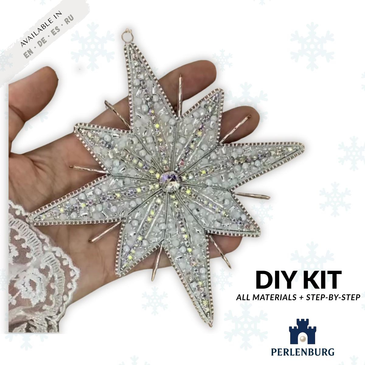 Beaded Star Ornament DIY Kit “stella” – Bethlehem Christmas Decoration ...