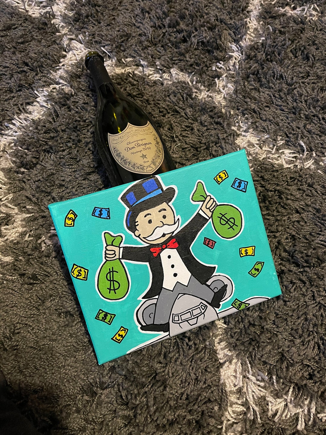 Monopoly Men on Plane. Alec Monopoly - Etsy