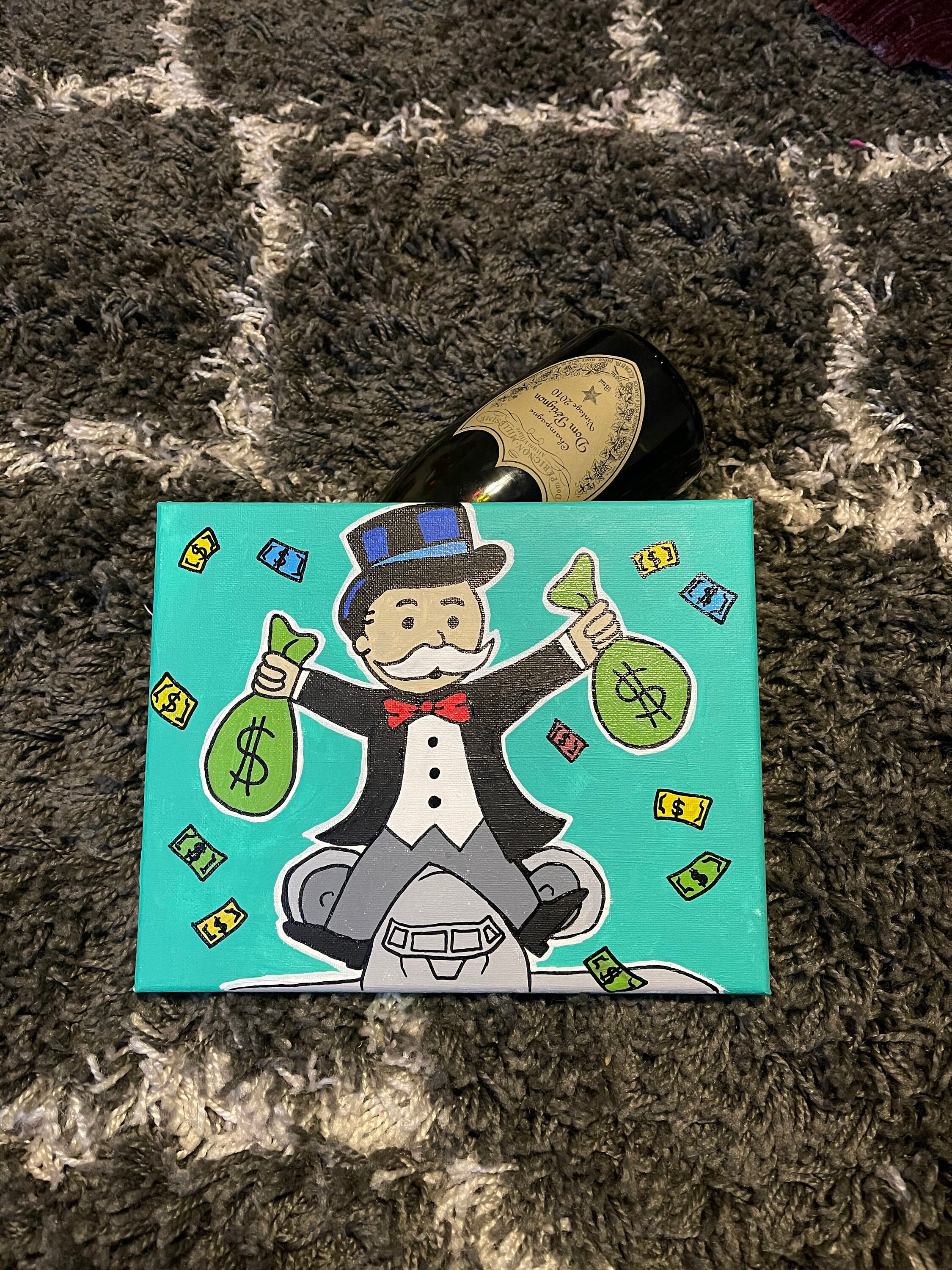Monopoly Men on Plane. Alec Monopoly - Etsy