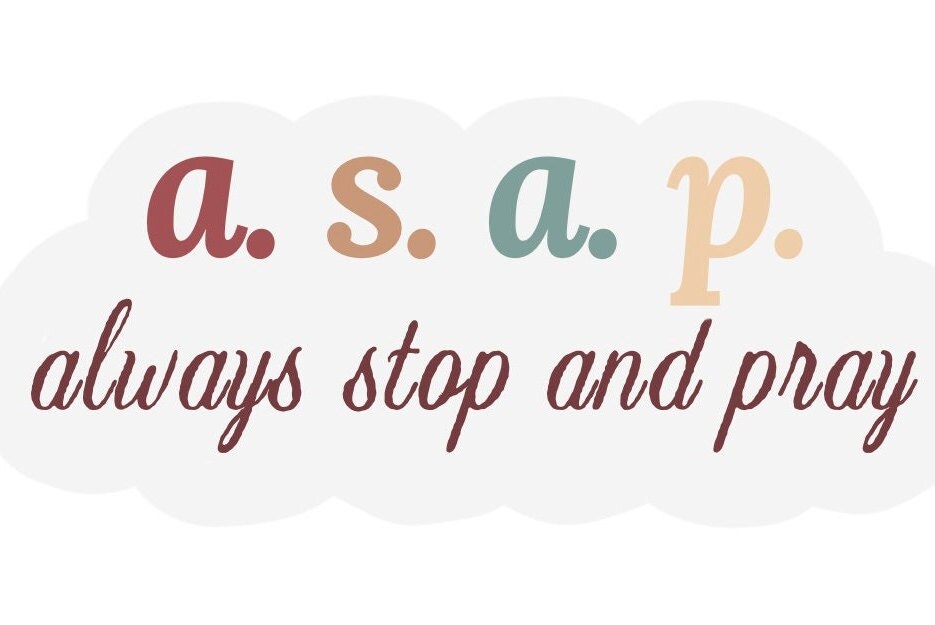 Always Stop & Pray Sticker | Etsy