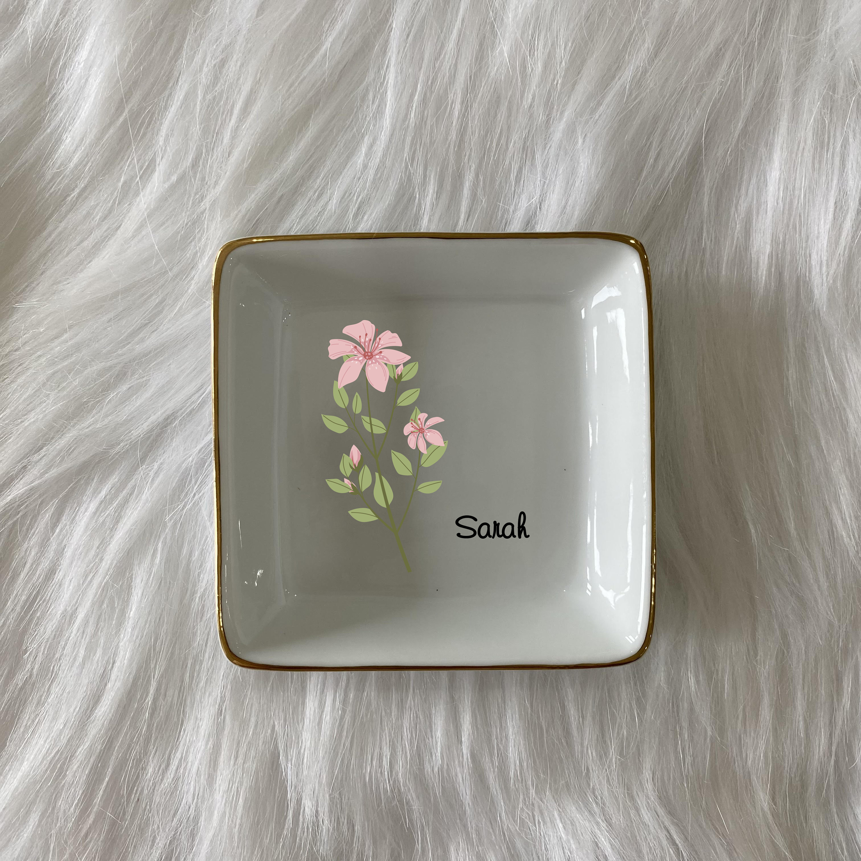 Name Customized Ring Dish-personalized Ring Dish for Mom Daughter ...