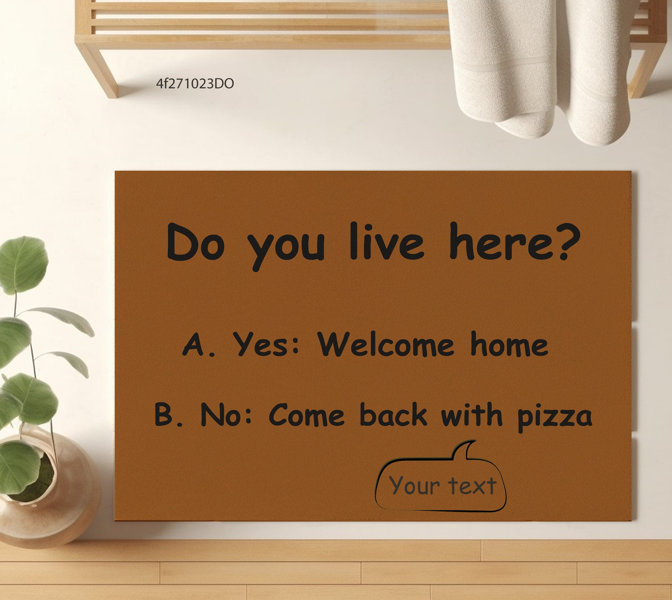 Do You Live Here-family Personalized Doormat-custom Welcome - Etsy