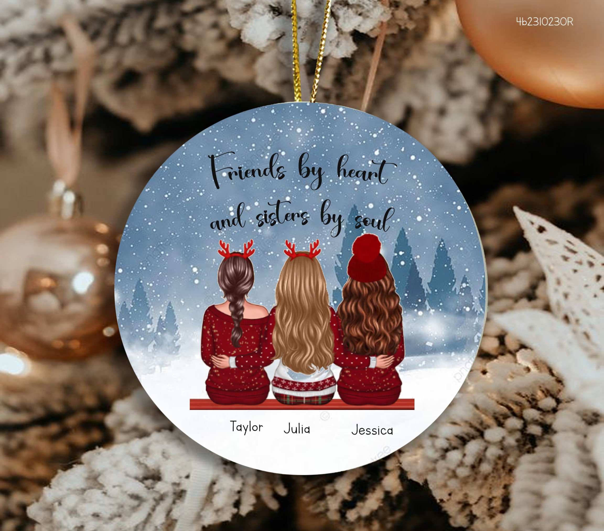 Friends by Heart Sisters by Soul-personalized Ceramic - Etsy