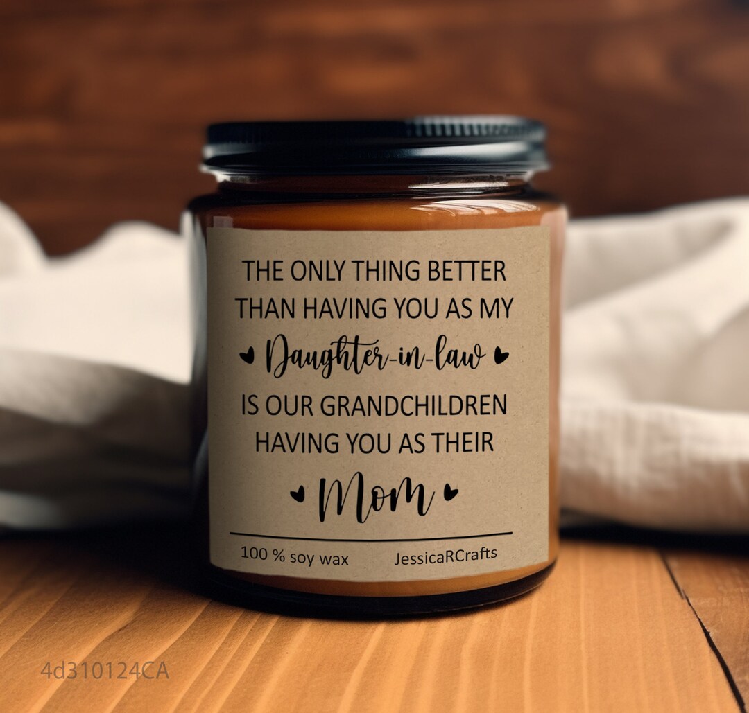 Daughter in Law Scented Candle-custom Candle Gift-personalized Candle ...
