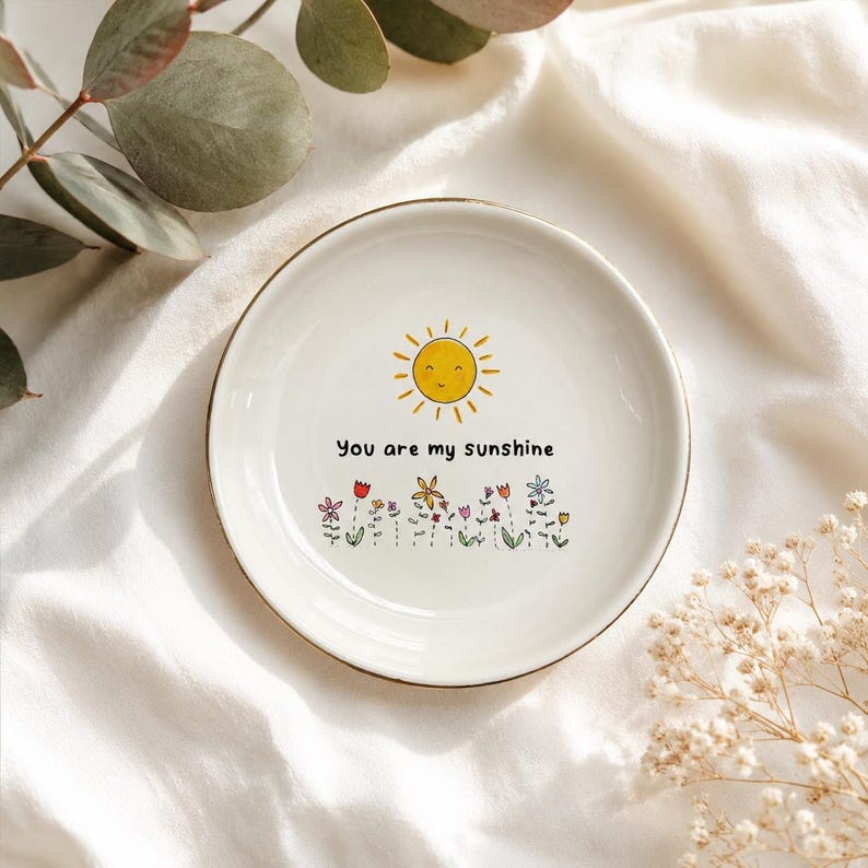 You Are My Sunshine-personalized Jewelry Dish-friendship Keepsake ...
