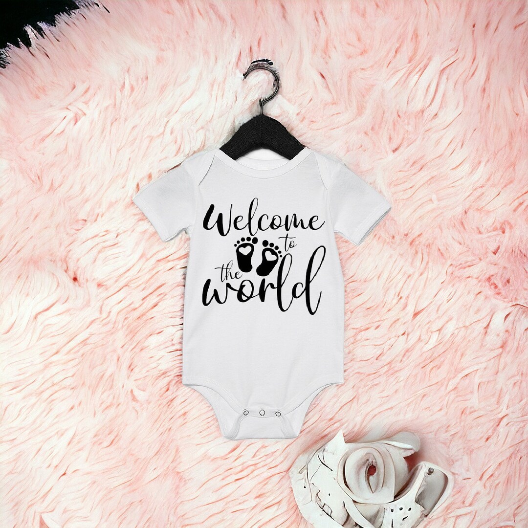 Welcome to the World Baby and Family T-shirt-customized Baby Onesie ...
