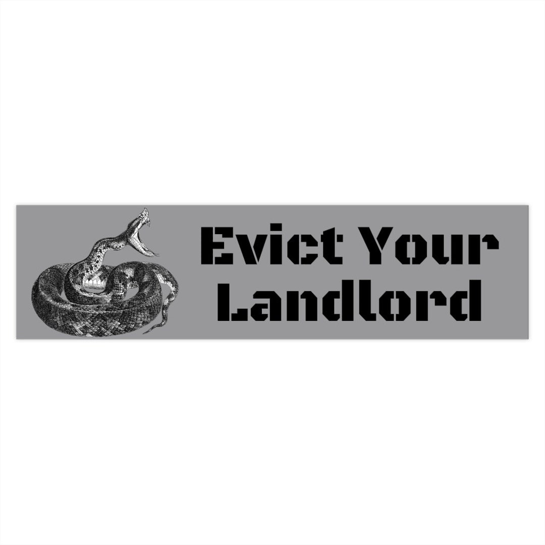 Evict Your Landlord Bumper Sticker - Etsy