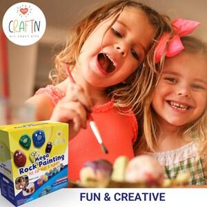 Mega Rock Painting Kit With Paints and Rocks DIY Art Kit - Etsy