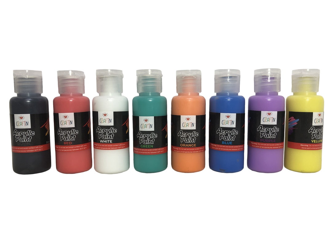 Acryllic Paint Set - 8 Colors per Set - 30ml - Mandala Painting - Art ...