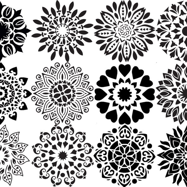 Plastic Stencils Small Mandala - Etsy