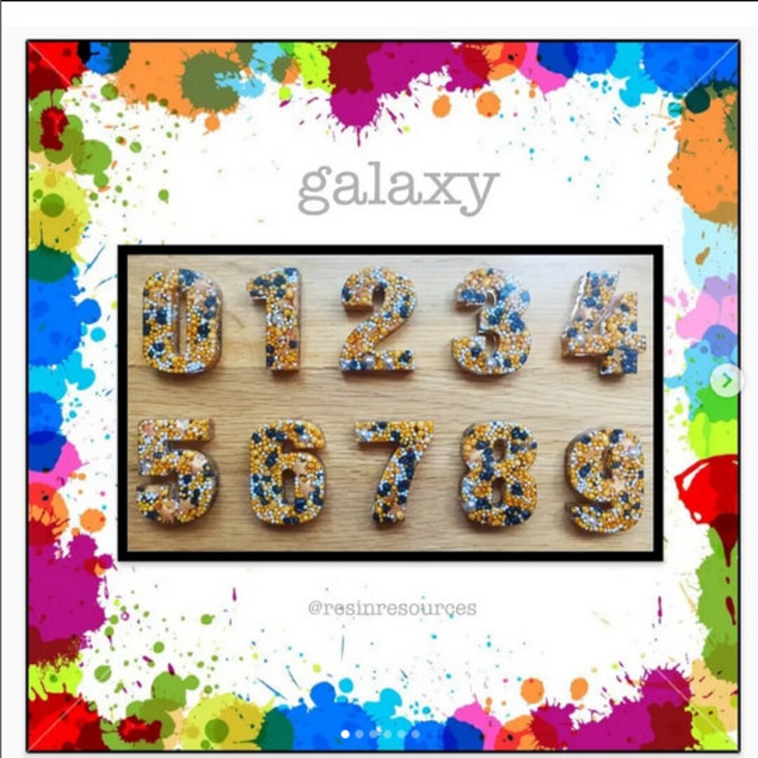 GALAXY Space Themed Lettering Numbers Alphabet Personalised Name Gift ...