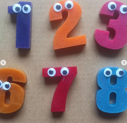 NUMBERJACKS Resin Numbers Learning Christmas Present Numerals EYFS ...