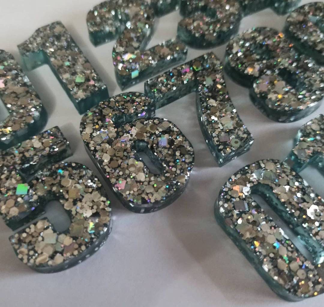 Resin Plastic Numbers Made to Order Alphabet Letters Gift Present ...