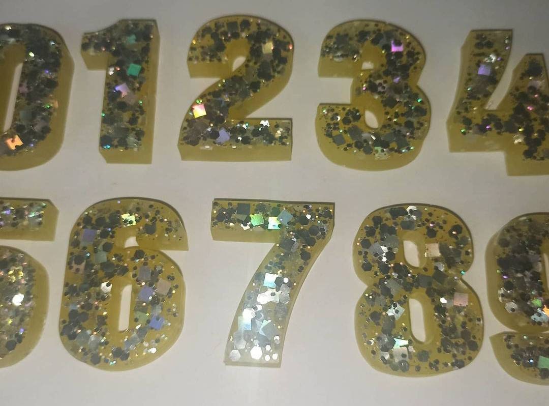 Resin Plastic Numbers Made to Order Alphabet Letters Gift Present ...