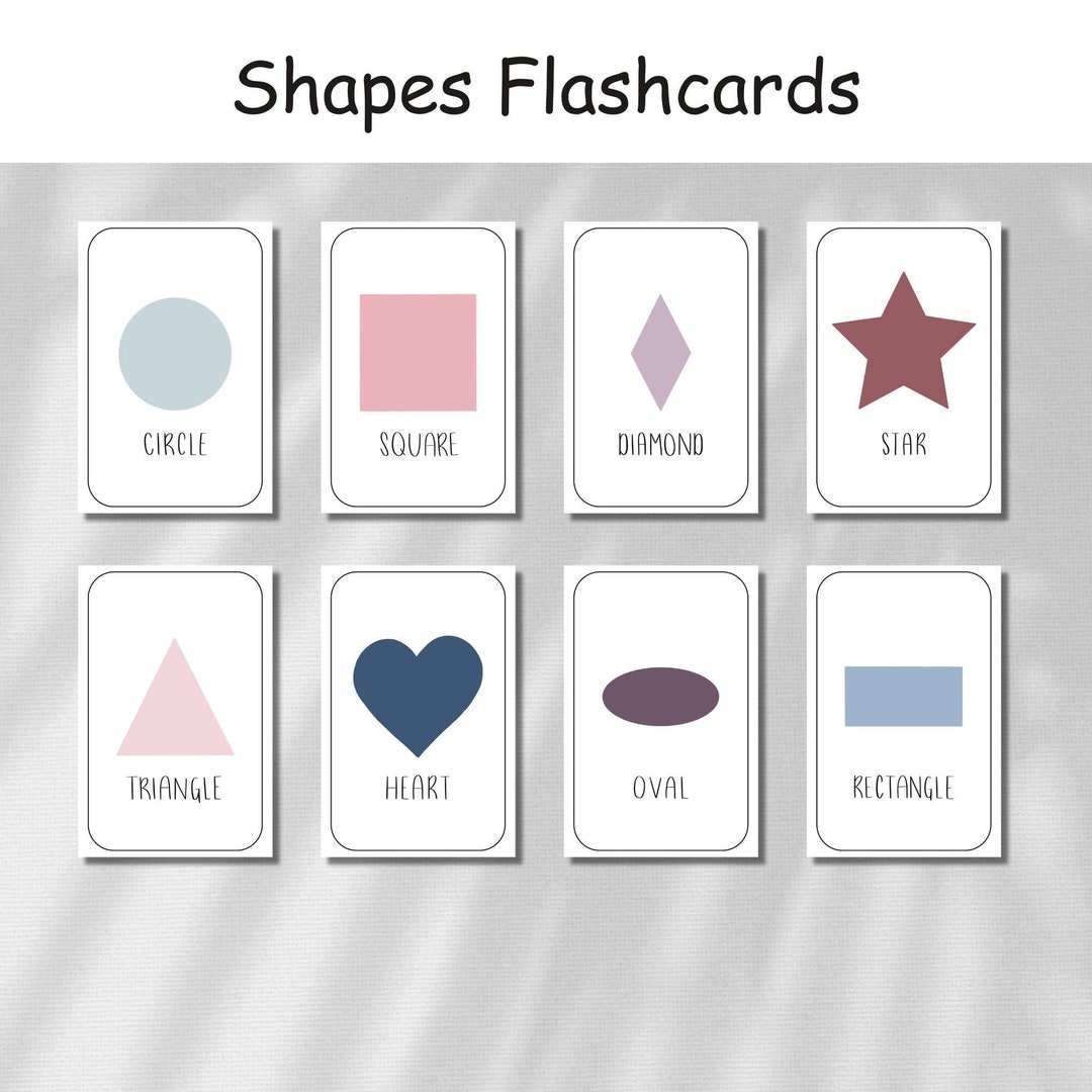 English Shapes Flashcards, Preschool Learning, Toddler Learning ...