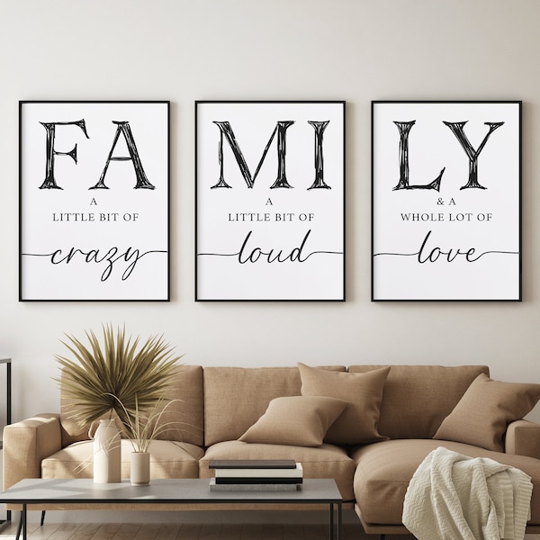 Family Room Wall Art - Etsy