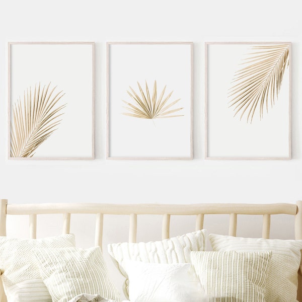 Palm Leaf Wall Art - Etsy