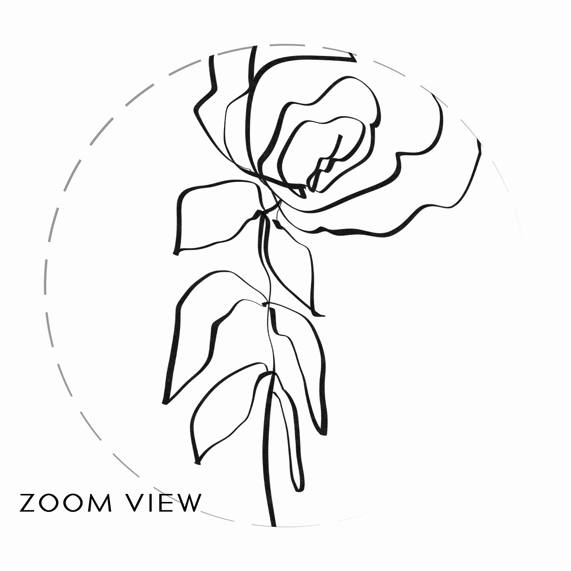 Flower Line Art. Set of 6 Prints. Floral Line Art. Line Art. | Etsy