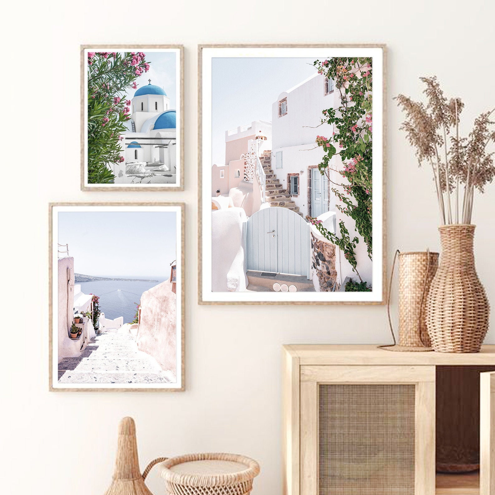 Greece Art. Greece Print Set of 3. Santorini Print. Set of 3 - Etsy UK
