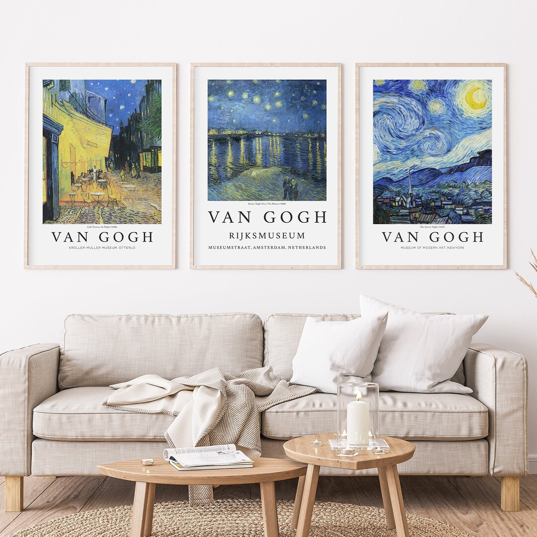Van Gogh Print Set. Van Gogh Poster. Gallery Wall Set. Museum ...