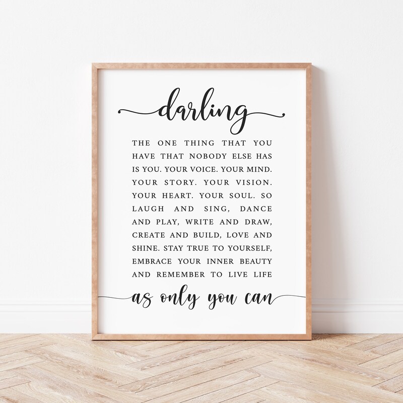 Darling Quote - Etsy