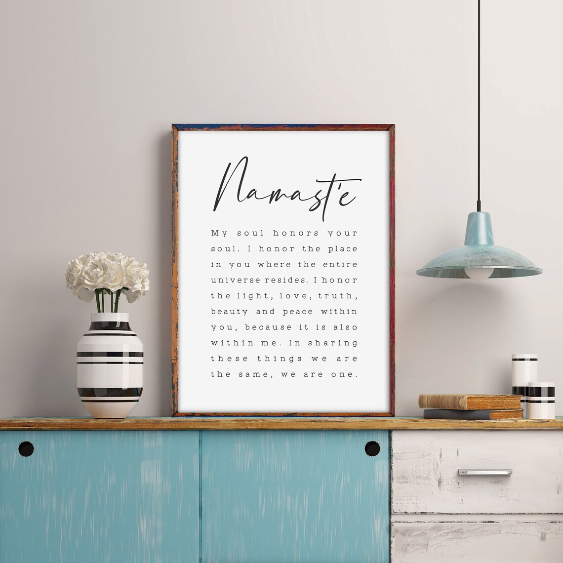 Namaste Definition Print, Yoga Meditation Wall Art (digital Download ...