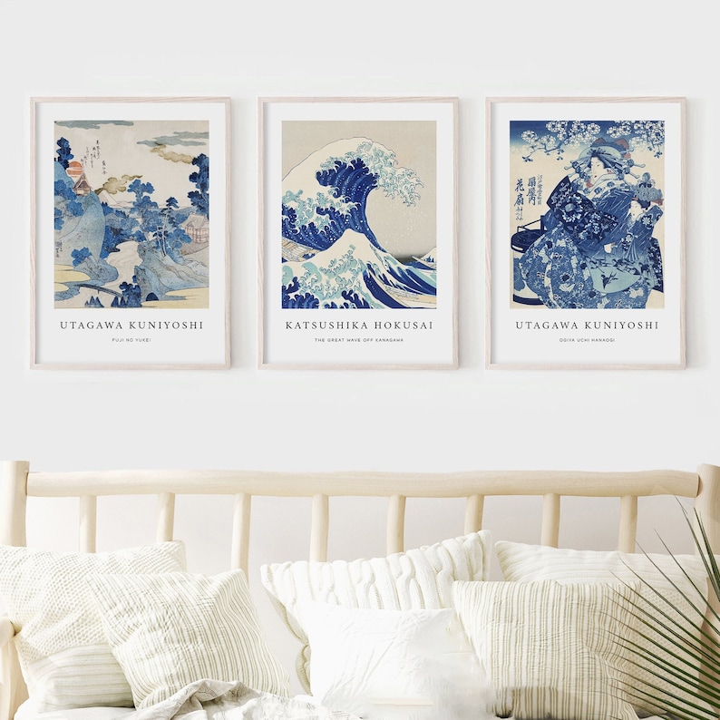 Japanese Poster Set. Japanese Print. Home Decor. Museum Poster ...