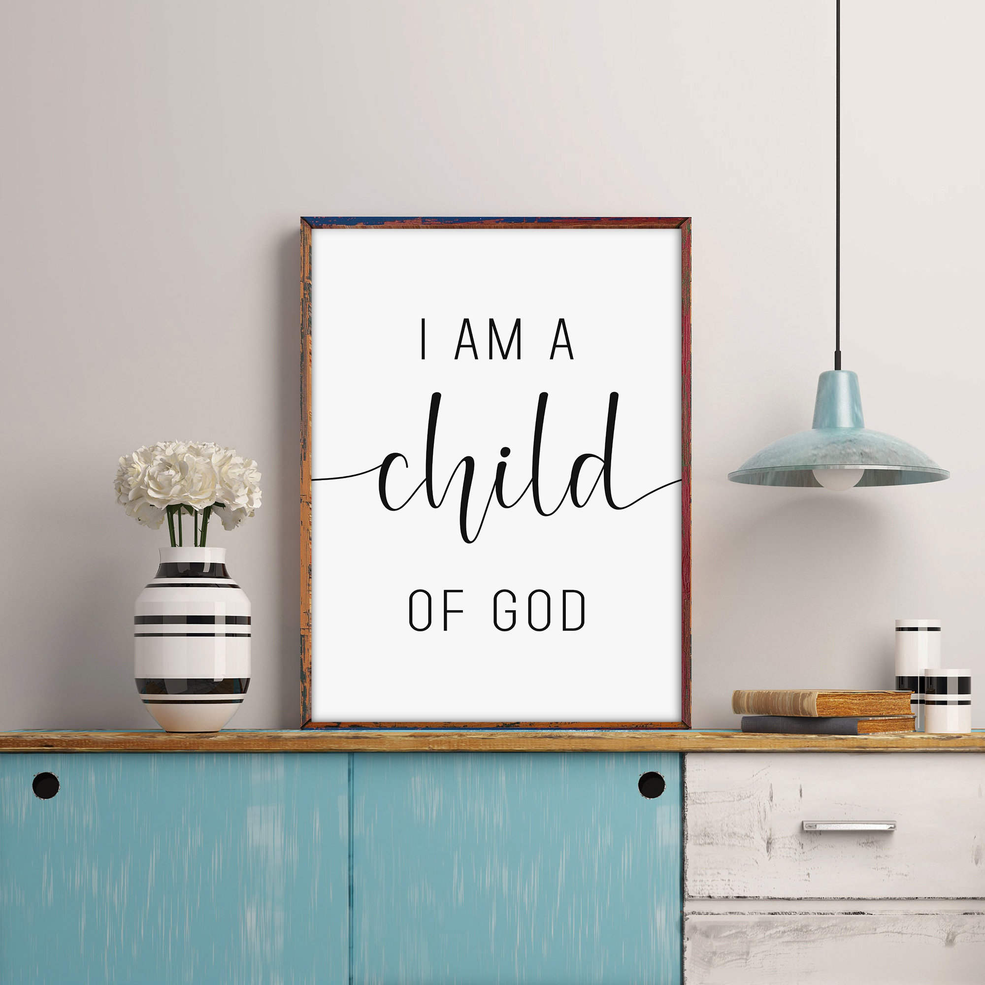 I Am A Child of God Printable Art. Bible Verse Nursery Art. - Etsy